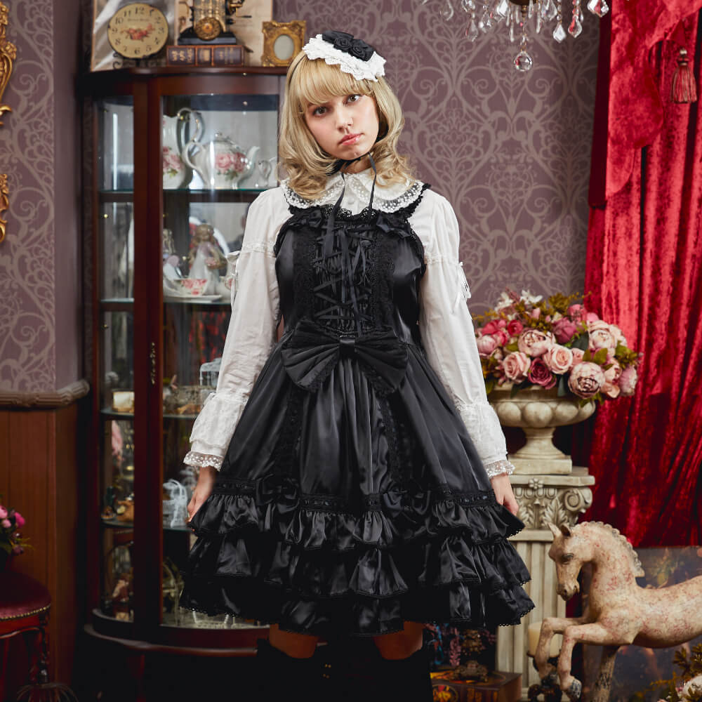 Glossy dress jumper skirt | BODYLINE & LunaBelle